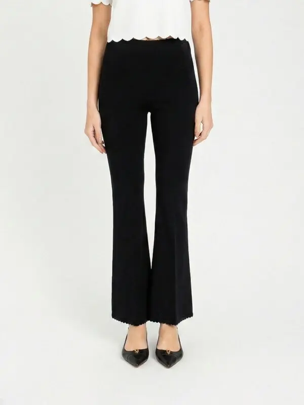 TWINSET Pleated Detailed Flared Trousers