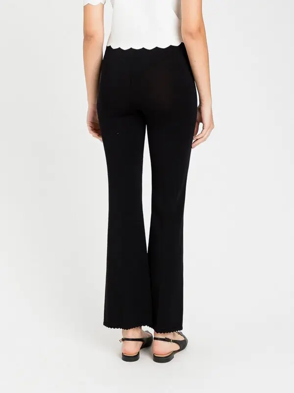 TWINSET Pleated Detailed Flared Trousers