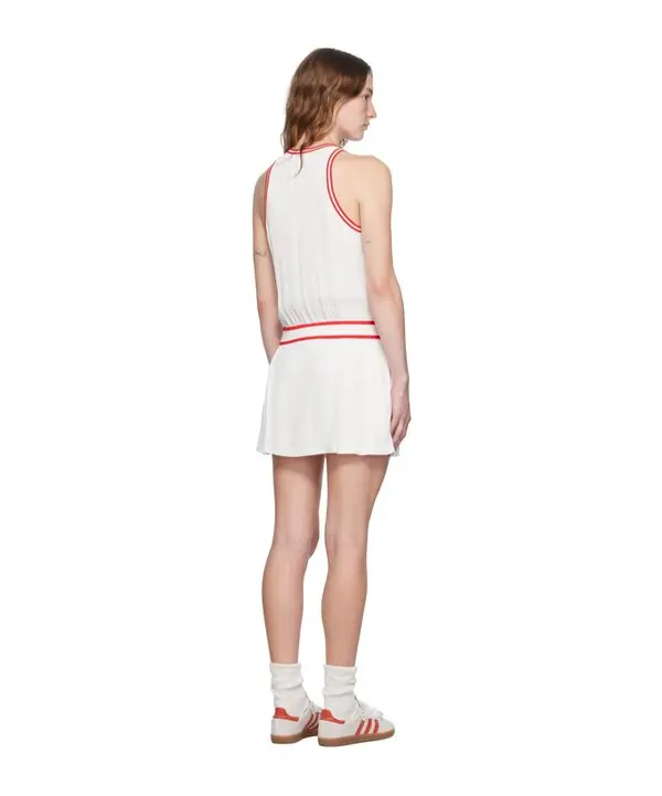 SPORTY  RICH Sporty Rich Phoebe Logo Embroidered Mini Dress