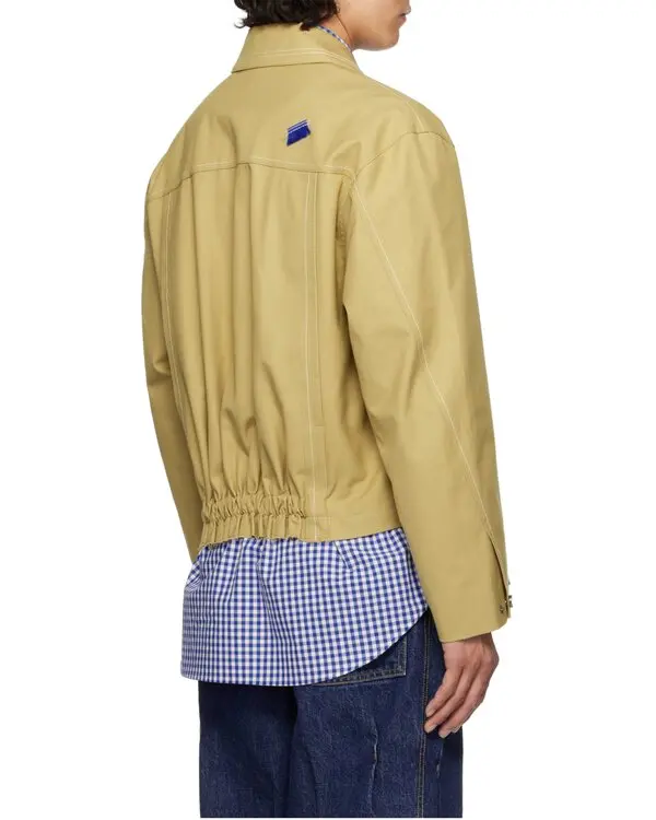ADER ERROR Long Sleeve Zip Up Jacket With Spread Collar And Welt Pockets