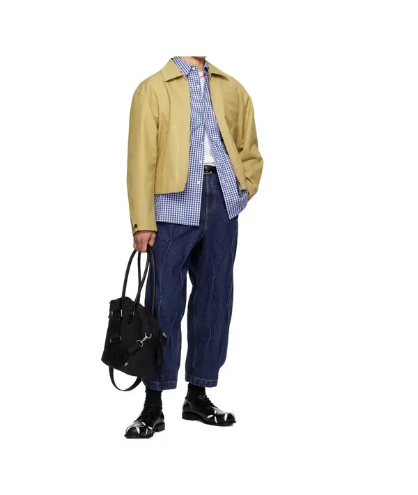 ADER ERROR Long Sleeve Zip Up Jacket With Spread Collar And Welt Pockets
