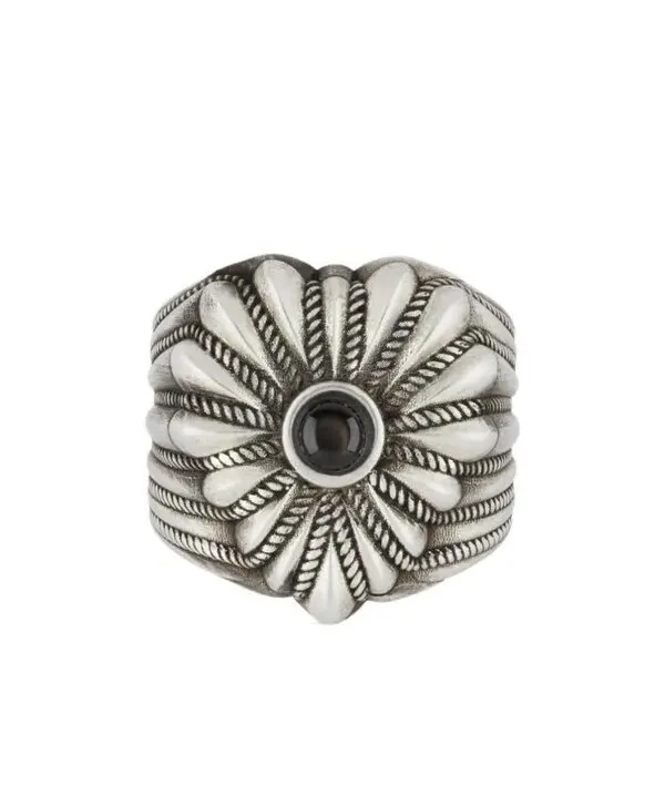 Gucci Interlocking G Heart Ring - Gray