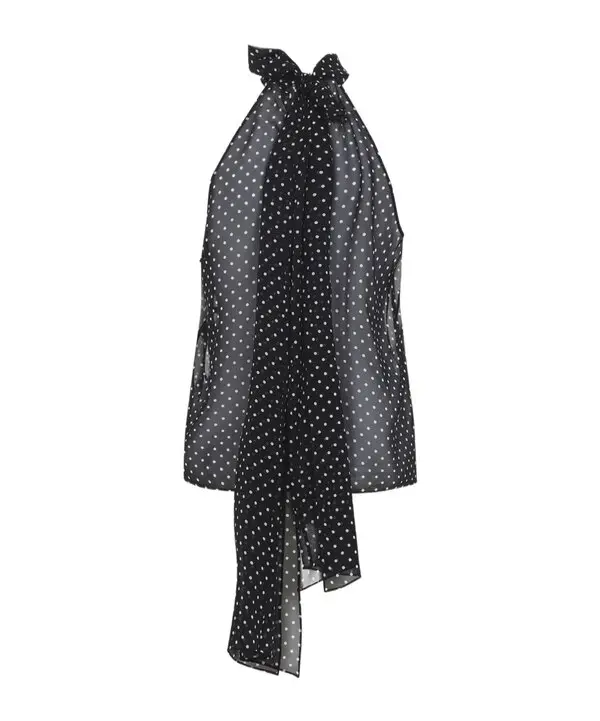 TOM FORD Polka Dot Printed Halterneck Top