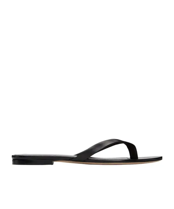 THE ROW Sacha Flip Flops - Black