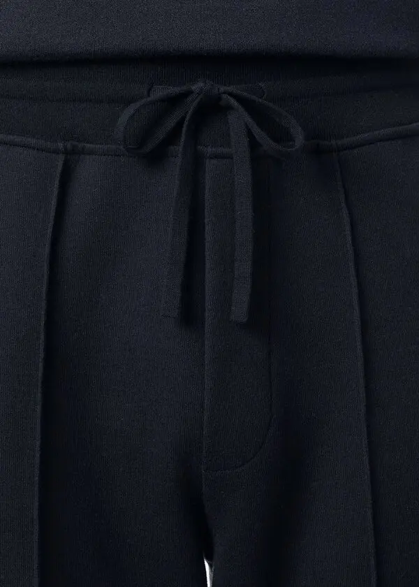 Loro Piana Whitney Pleated Drawstring Trousers - Navy Blue