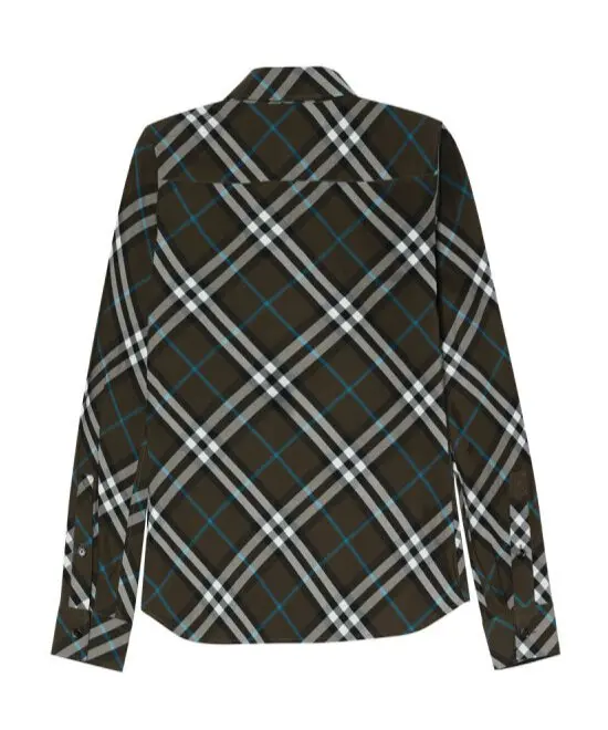 Burberry Long Sleeve Checked Shirt