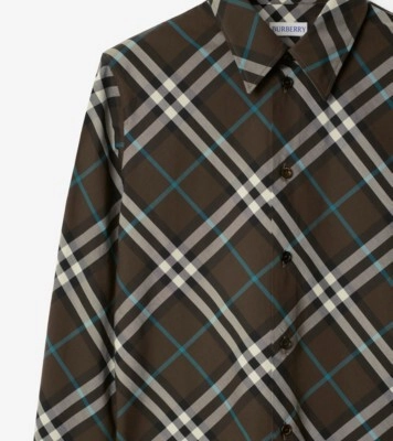 Burberry Long Sleeve Checked Shirt