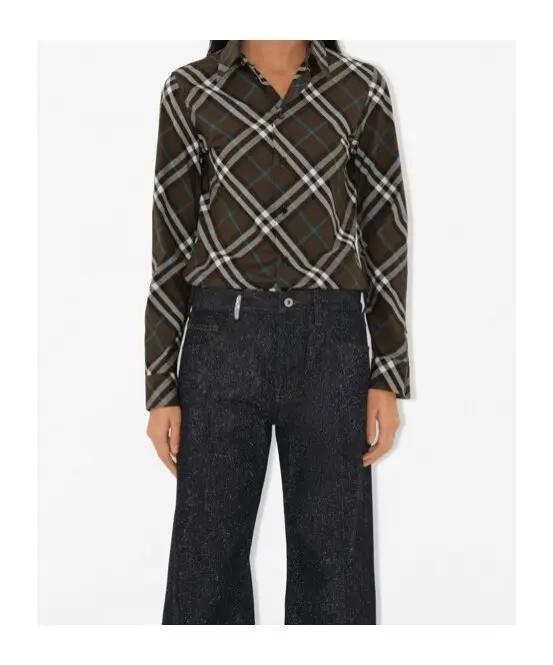 Burberry Long Sleeve Checked Shirt