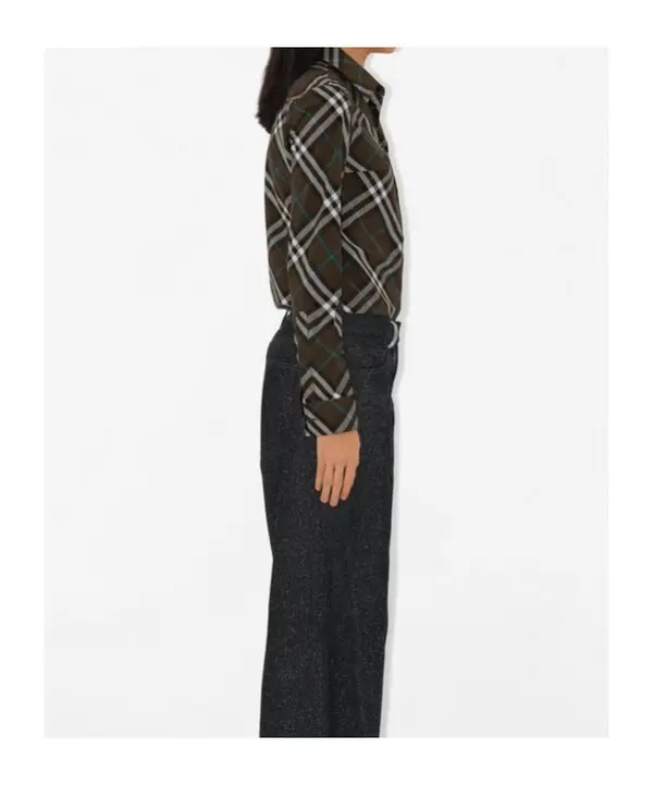 Burberry Long Sleeve Checked Shirt