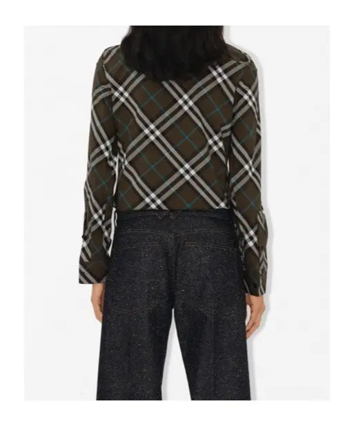 Burberry Long Sleeve Checked Shirt