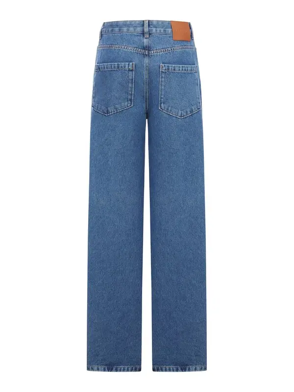Loewe Anagram Baggy Jeans - Denim Blue