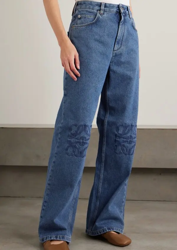 Loewe Anagram Baggy Jeans - Denim Blue