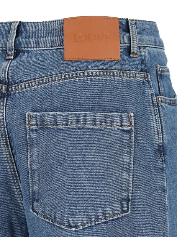 Loewe Anagram Baggy Jeans - Denim Blue