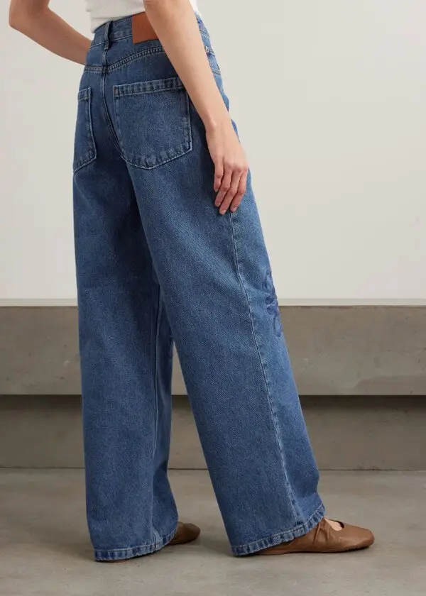 Loewe Anagram Baggy Jeans - Denim Blue