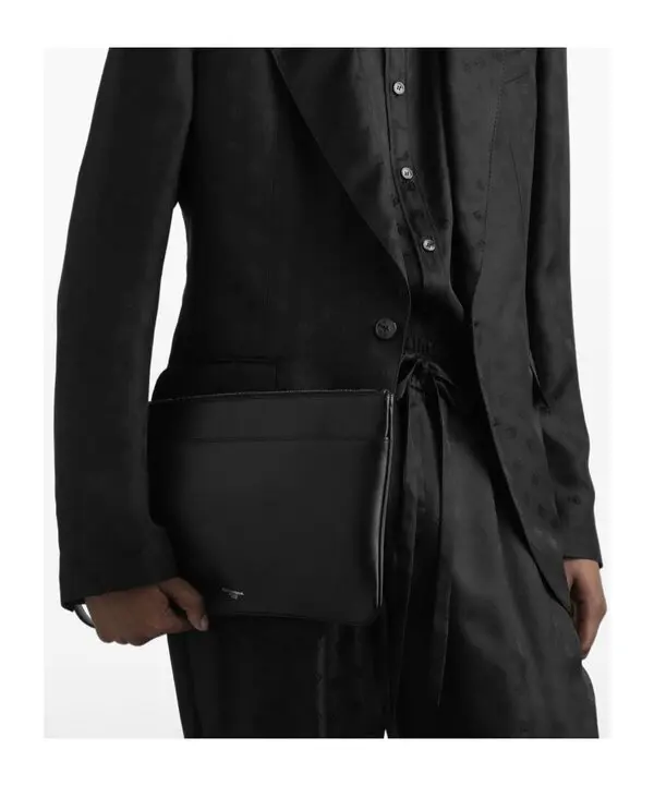 Dolce & Gabbana Zipped Clutch Bag With Graphic Detailing