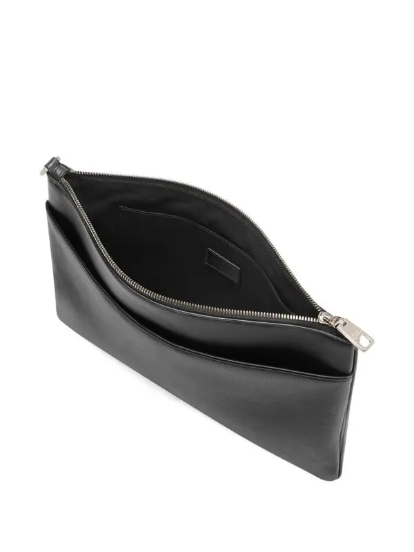 Dolce & Gabbana Zipped Clutch Bag With Graphic Detailing