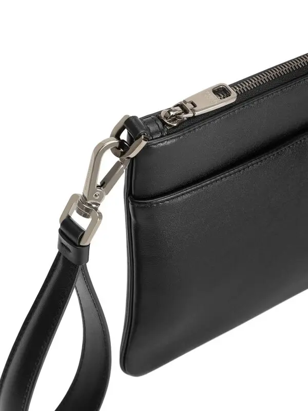 Dolce & Gabbana Zipped Clutch Bag With Graphic Detailing