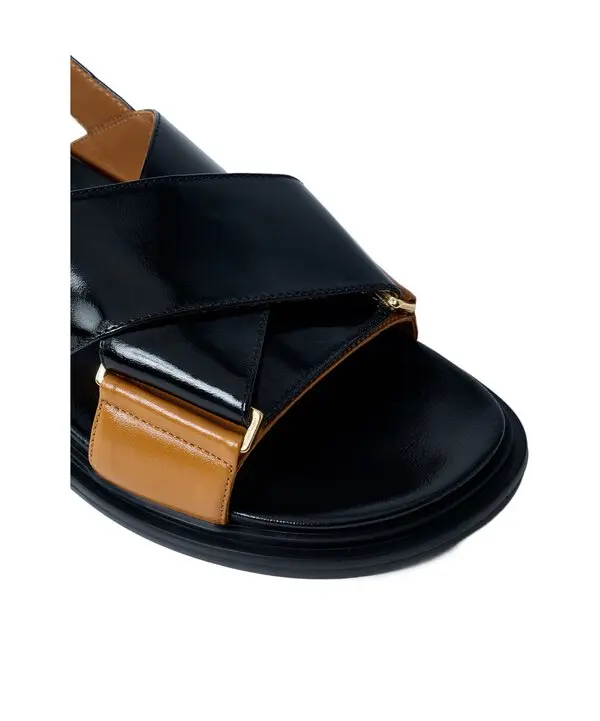 Marni Buckled Criss-cross Sandals - Black