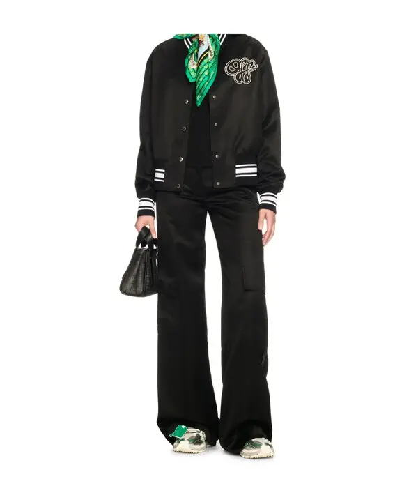 Off-White Toybox Satin Cargo Pants - Black