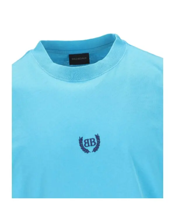 Balenciaga Laurel Classic Medium Fit T-shirt - Blue
