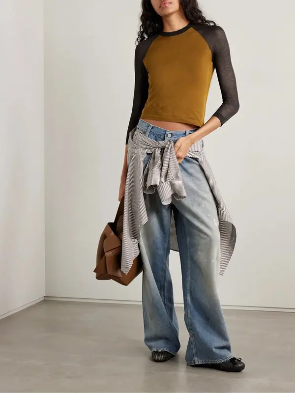 Acne Studios Two-toned Knitted Top