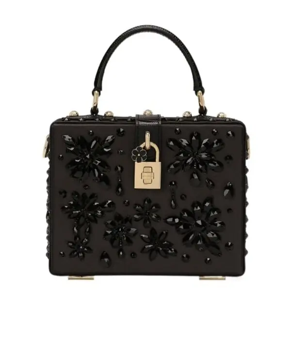 Dolce & Gabbana Embellished Box Bag - Black
