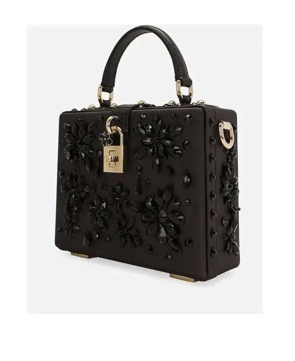 Dolce & Gabbana Embellished Box Bag - Black