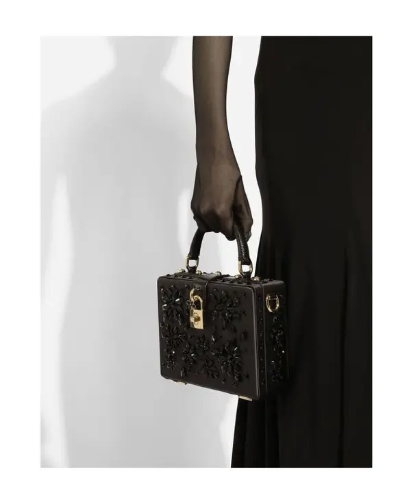 Dolce & Gabbana Embellished Box Bag - Black