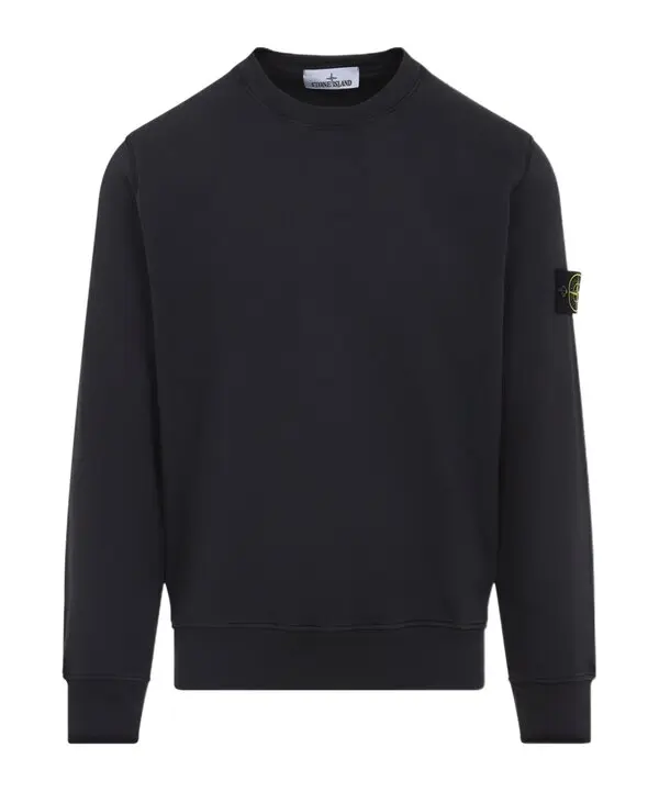 Stone Island Logo-patch Sweatshirt - Charcoal-grey