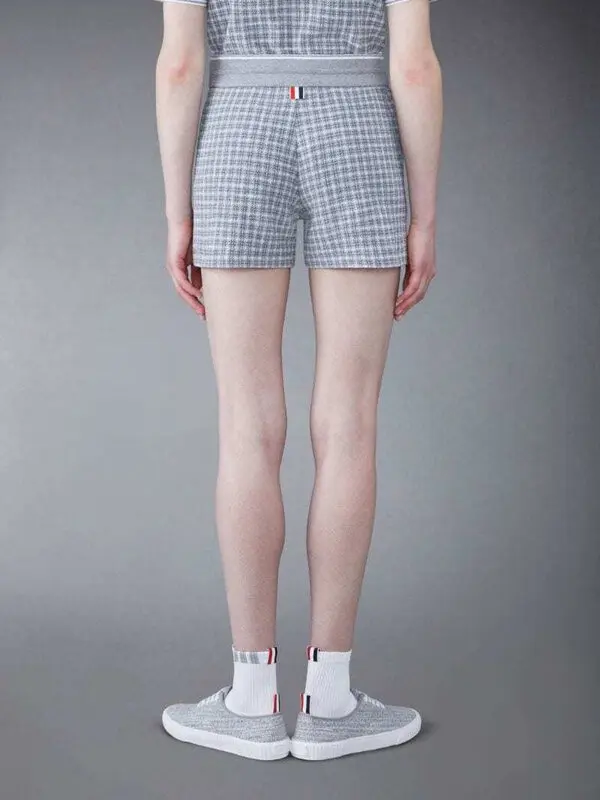 Thom Browne Checked Tweed Drawstring Shorts