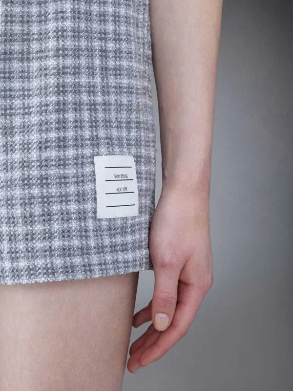 Thom Browne Checked Tweed Drawstring Shorts