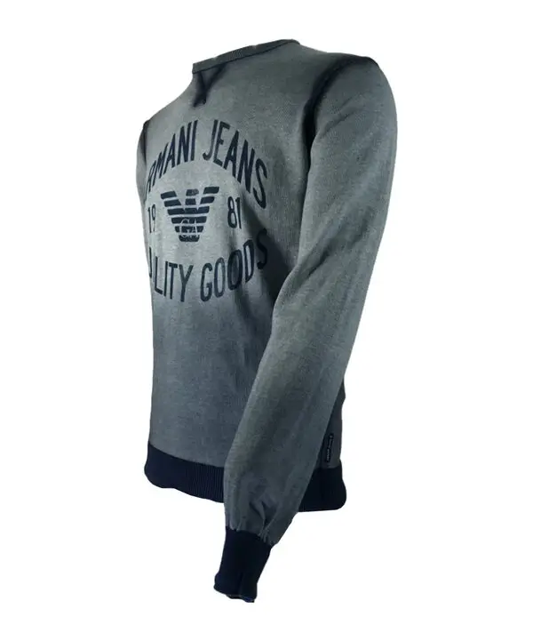 Emporio Armani Round Neck Long Sleeve Sweater