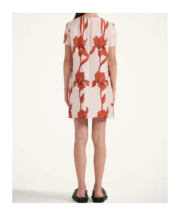 La DoubleJ Iris Print Mini Dress