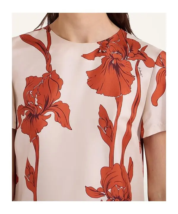 La DoubleJ Iris Print Mini Dress