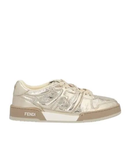 Fendi Metallic Low-top Sneakers