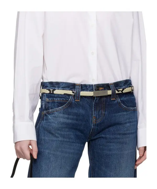 Khaite Empire Embossed Belt - Black