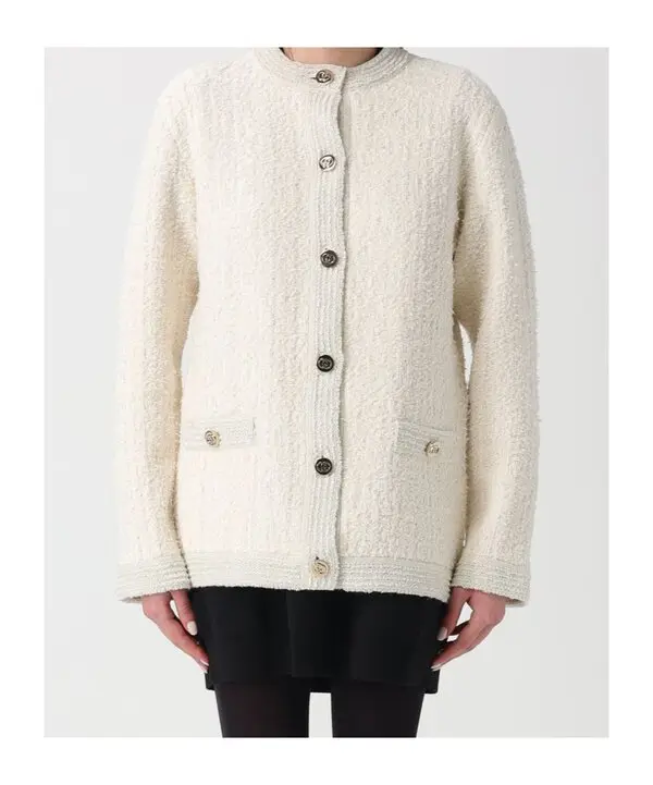 Gucci Bouclé Knit Cardigan - Ivory