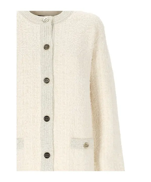 Gucci Bouclé Knit Cardigan - Ivory