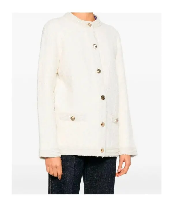 Gucci Bouclé Knit Cardigan - Ivory