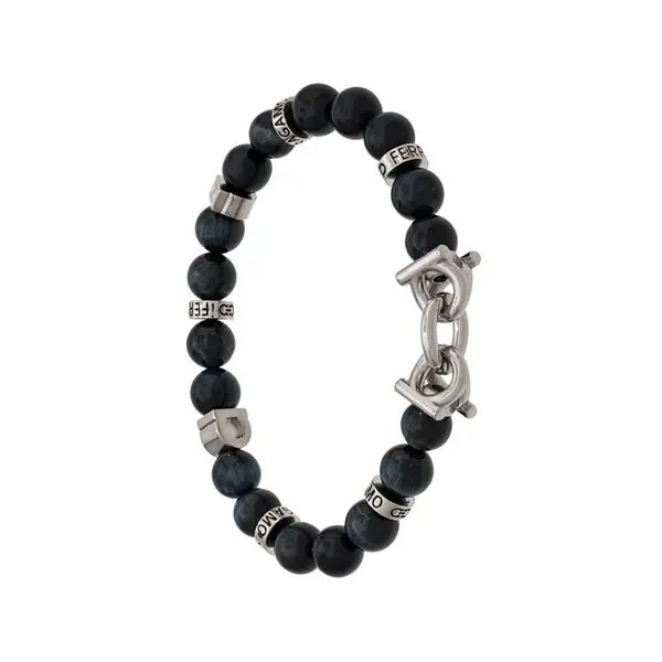 FERRAGAMO Beaded Bracelet - Black
