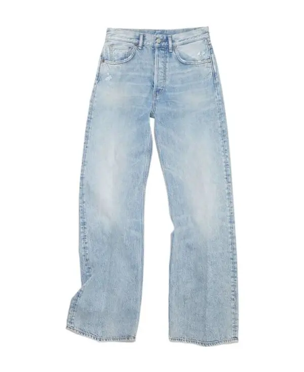 Acne Studios Relaxed Fit High-rise Wide-leg Jeans - Light Blue