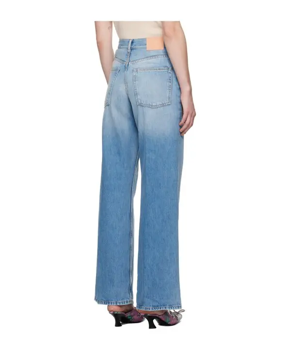 Acne Studios Relaxed Fit High-rise Wide-leg Jeans - Light Blue