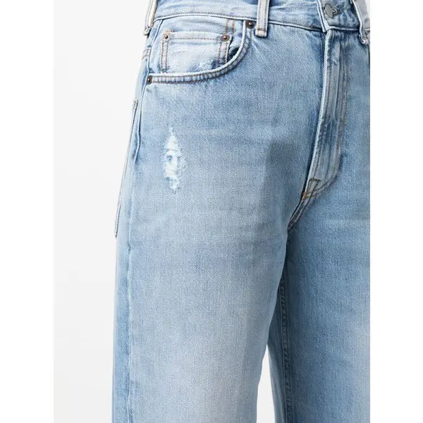 Acne Studios Relaxed Fit High-rise Wide-leg Jeans - Light Blue