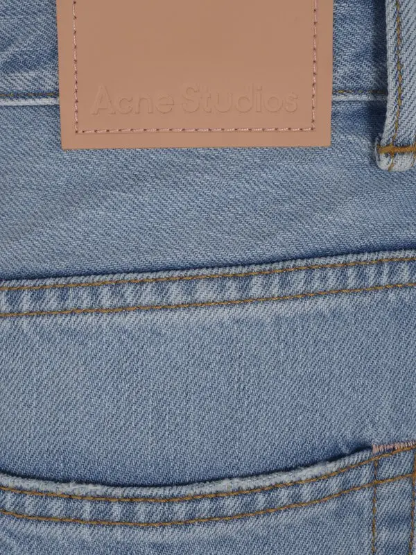 Acne Studios Relaxed Fit High-rise Wide-leg Jeans - Light Blue