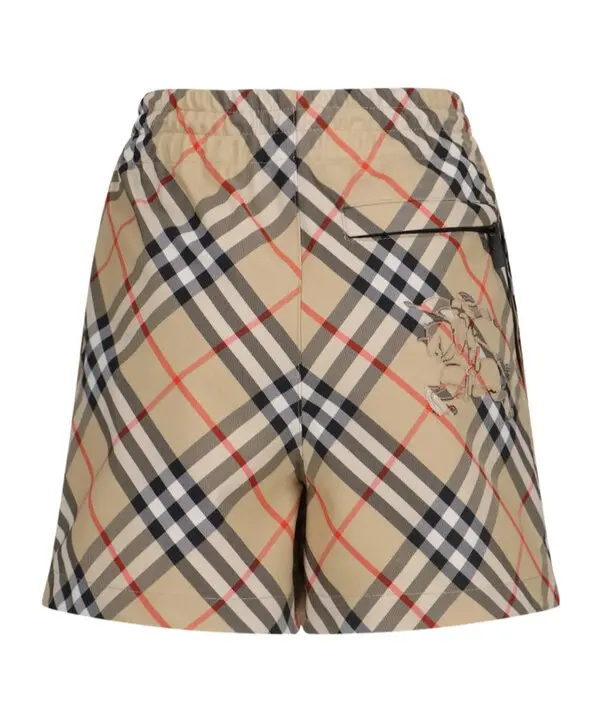 Burberry Ekd Motif Checked Shorts