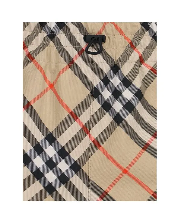 Burberry Ekd Motif Checked Shorts
