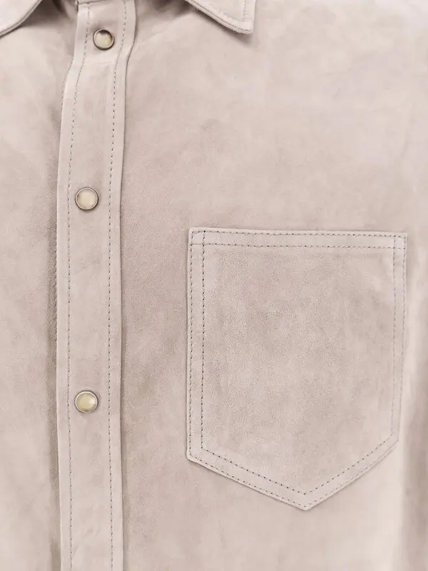 Brunello Cucinelli Snapped Straight Hem Shirt