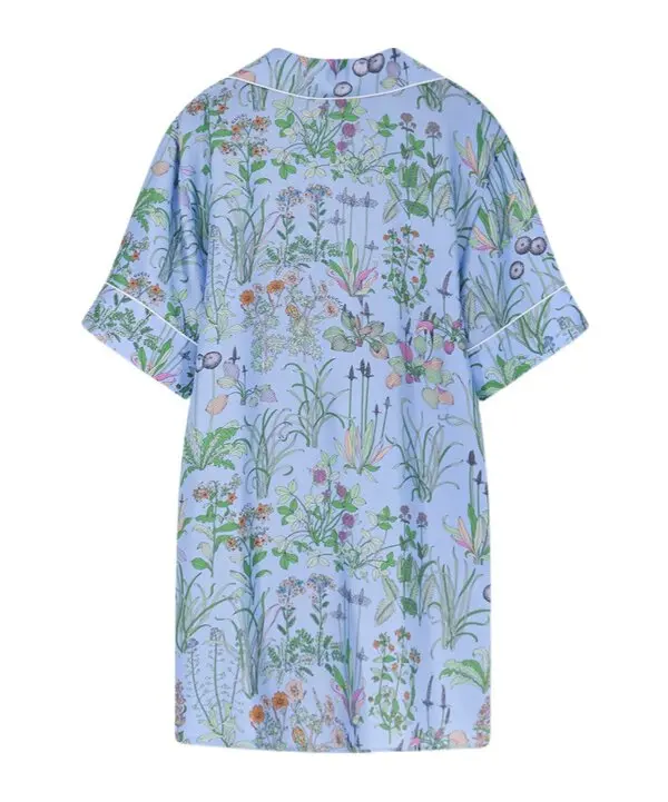 Gucci Short Sleeve Floral Print Shirt - Blue