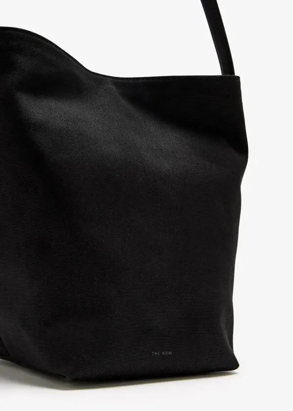 THE ROW Leather-handle Cotton Tote Bag