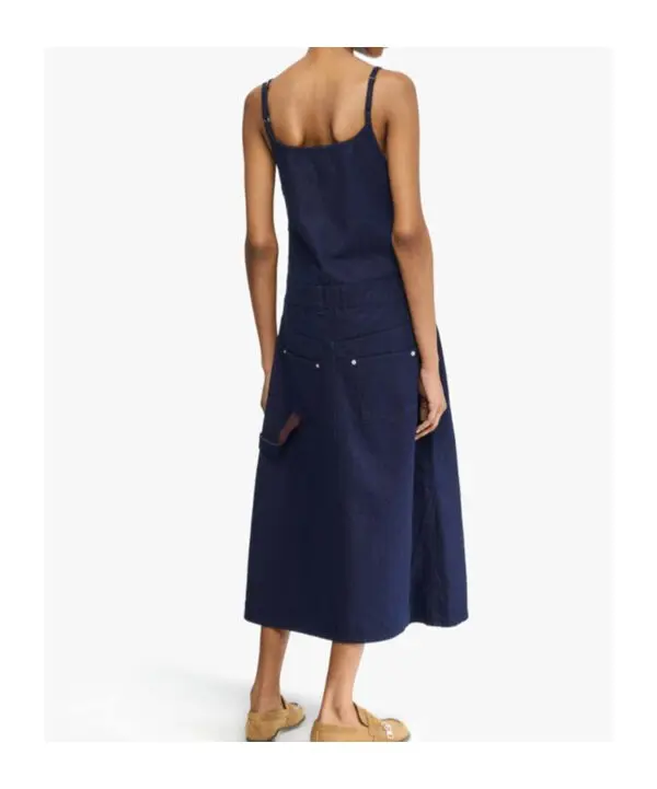 J.W.ANDERSON Denim Panelled Midi Dress